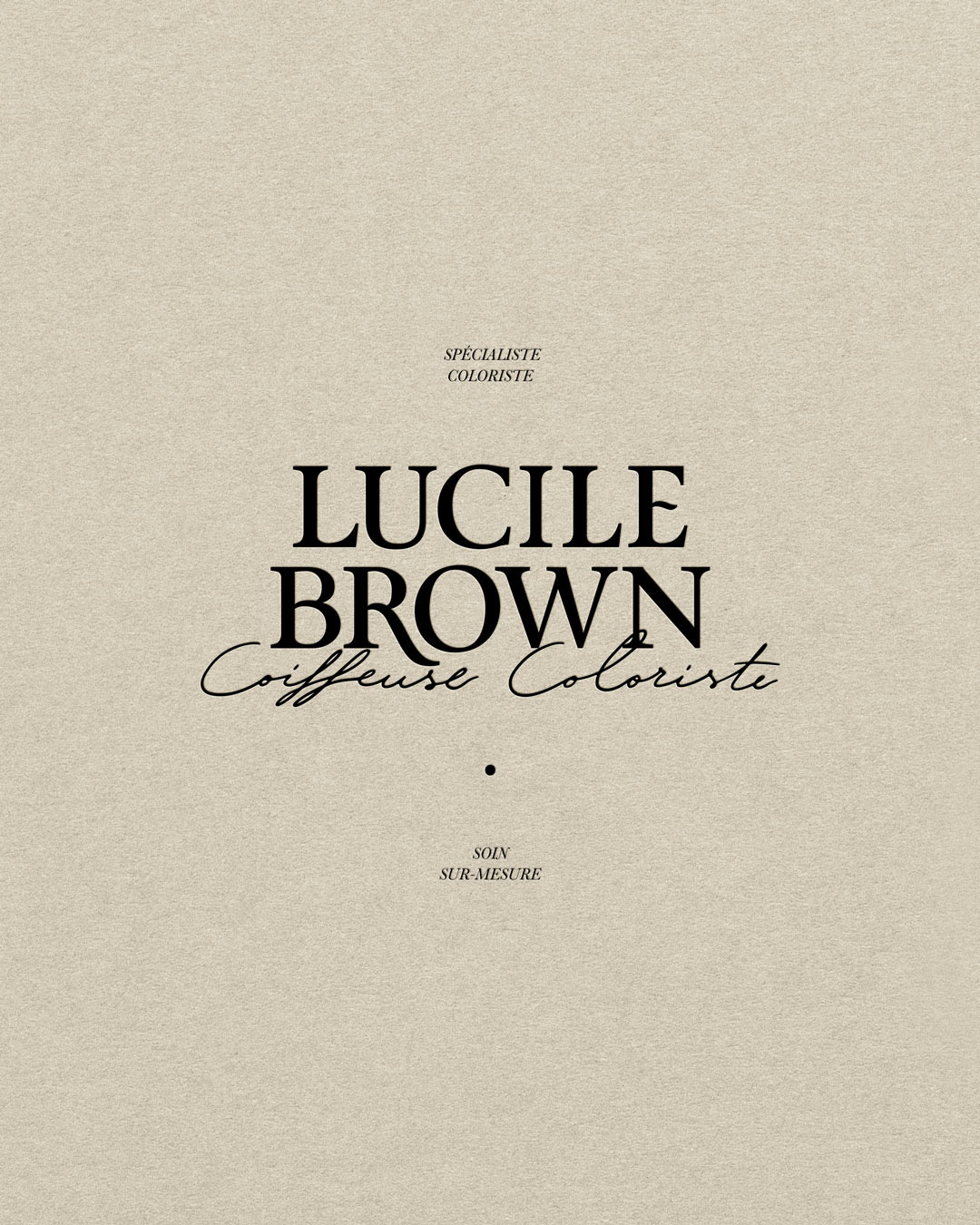 LUCILE BROWN Juliette Le Priellec — Atelier de Design Graphique